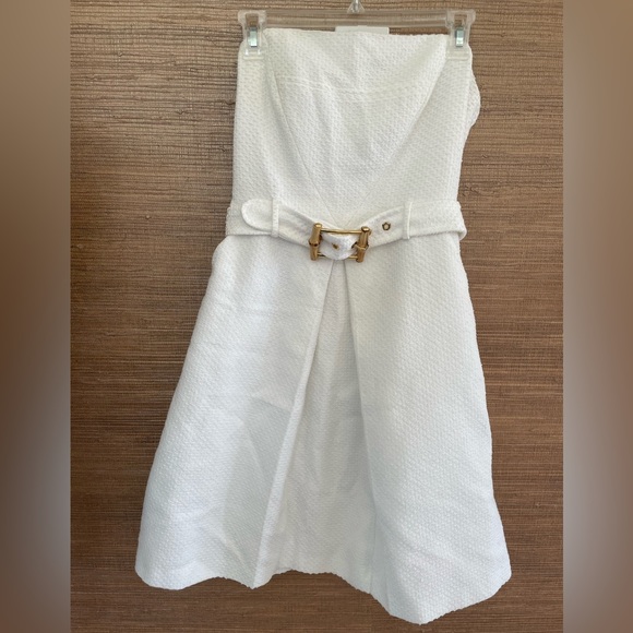 Milly of New York | Dresses | Milly New York White Strapless Dress ...